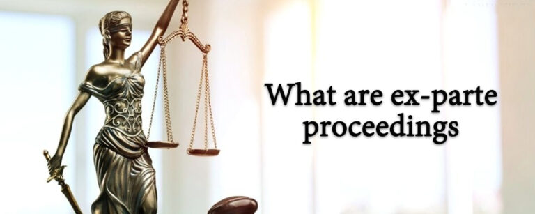 What are ex-parte proceedings?